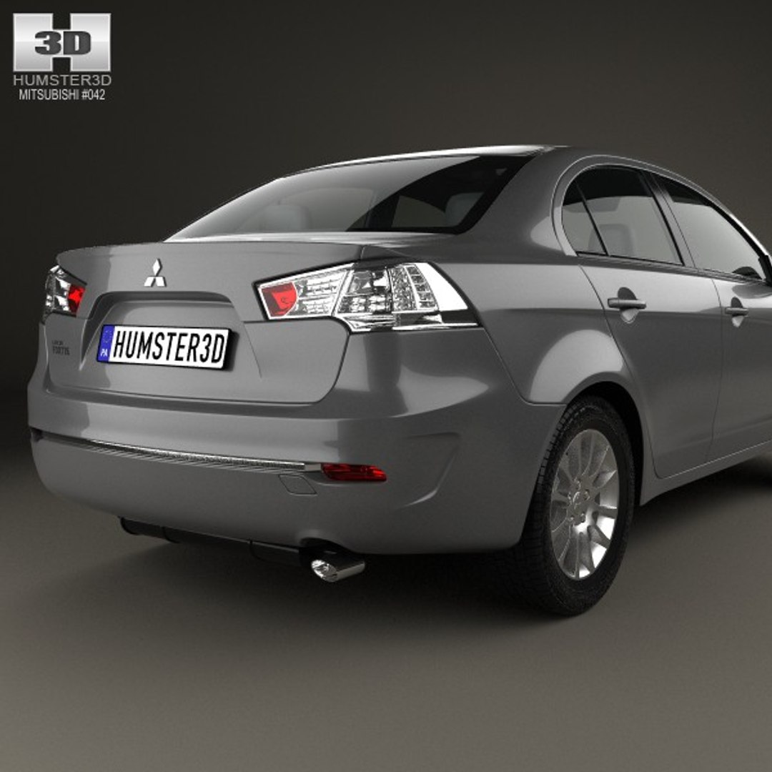 mitsubishi lancer fortis 3d obj