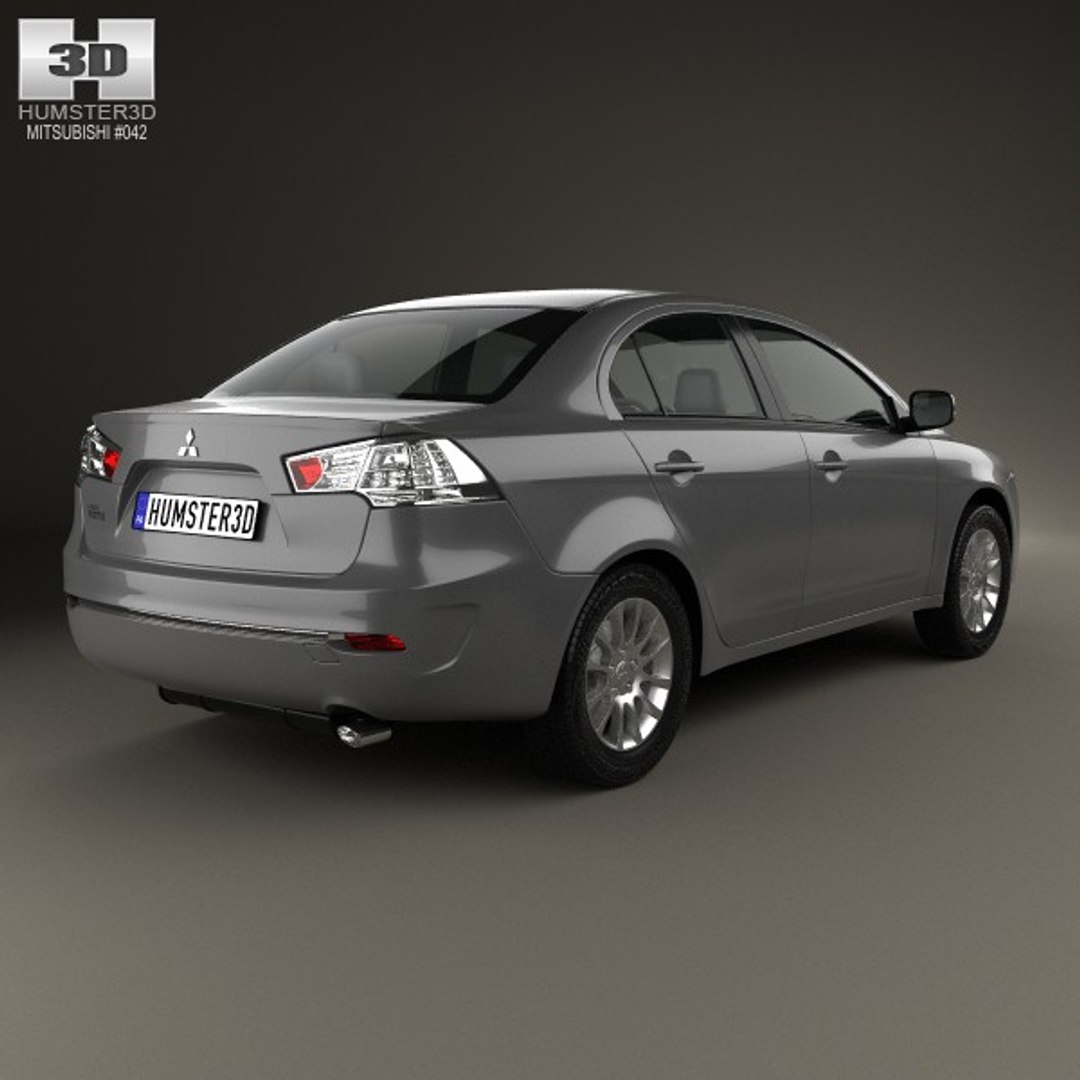mitsubishi lancer fortis 3d obj