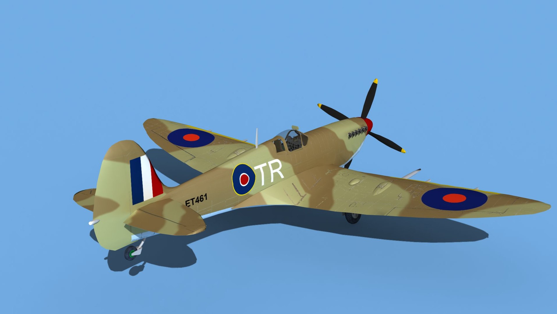 Supermarine Spitfire Mk IXb V04 model - TurboSquid 1756973
