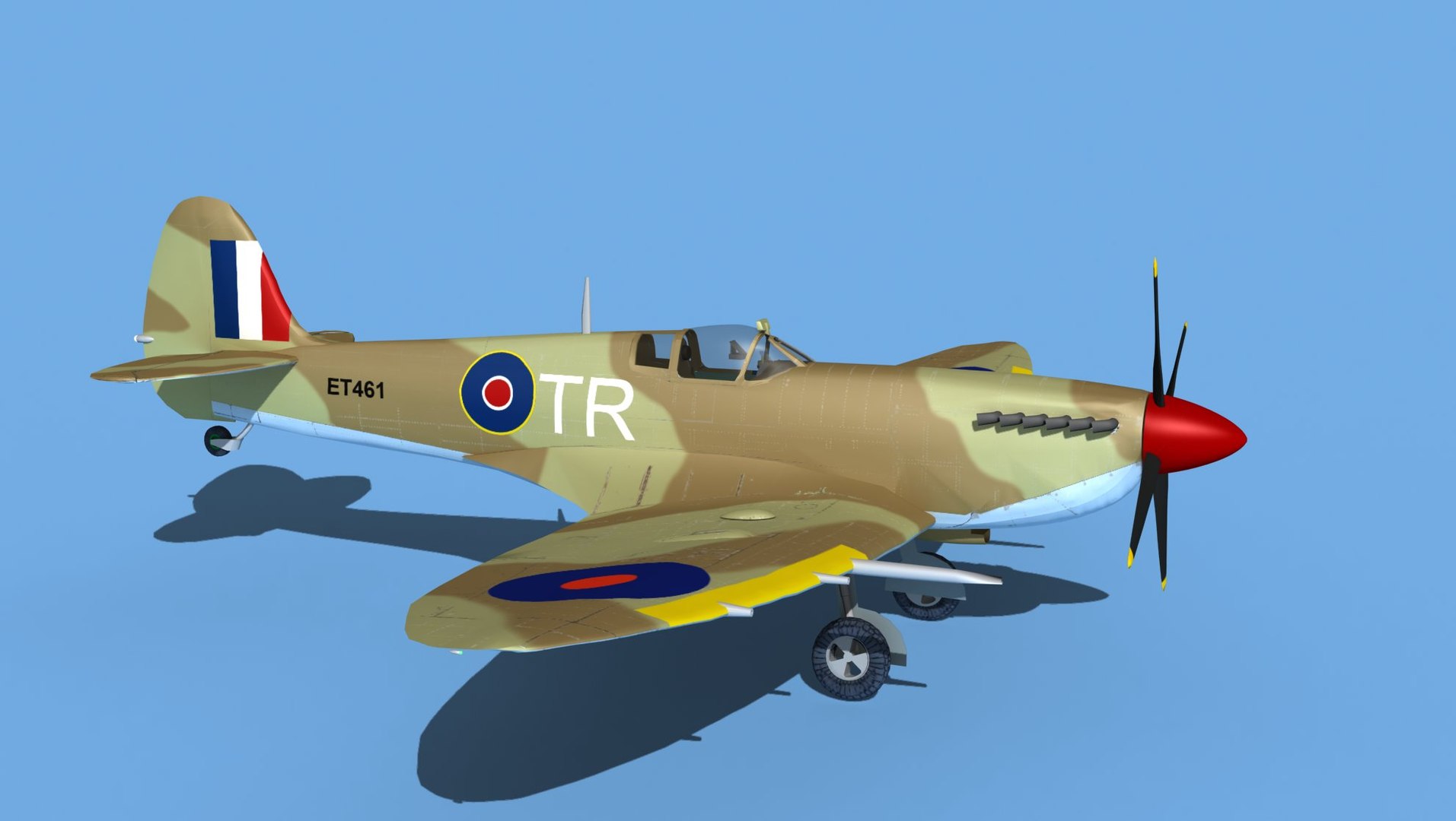 Supermarine Spitfire Mk IXb V04 model - TurboSquid 1756973
