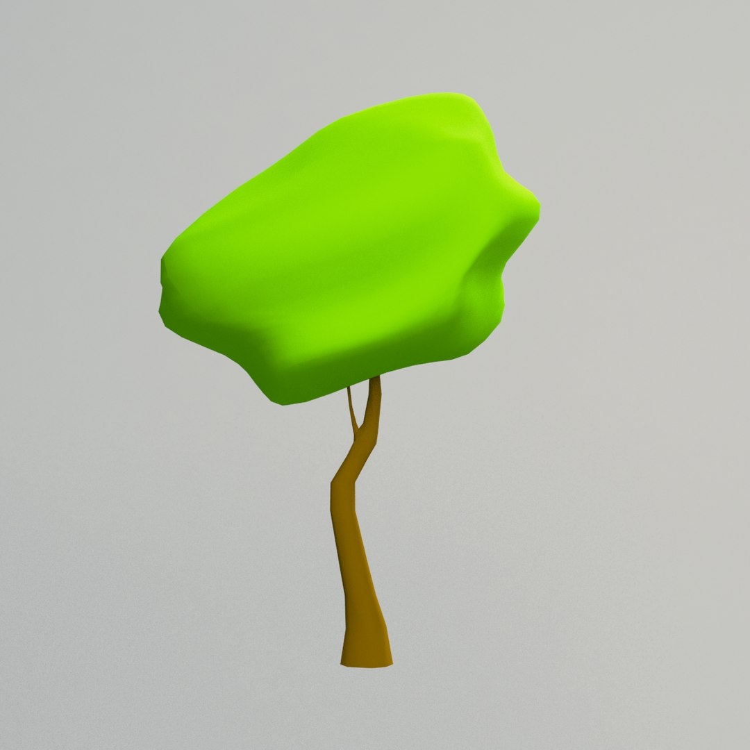 3d Cartoon Trees