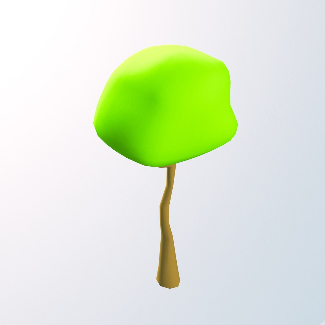 3d Cartoon Trees
