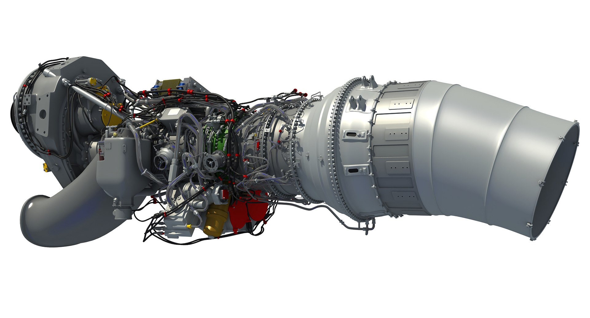 Europrop Tp400-d6 Turboprop Engine 3d Model