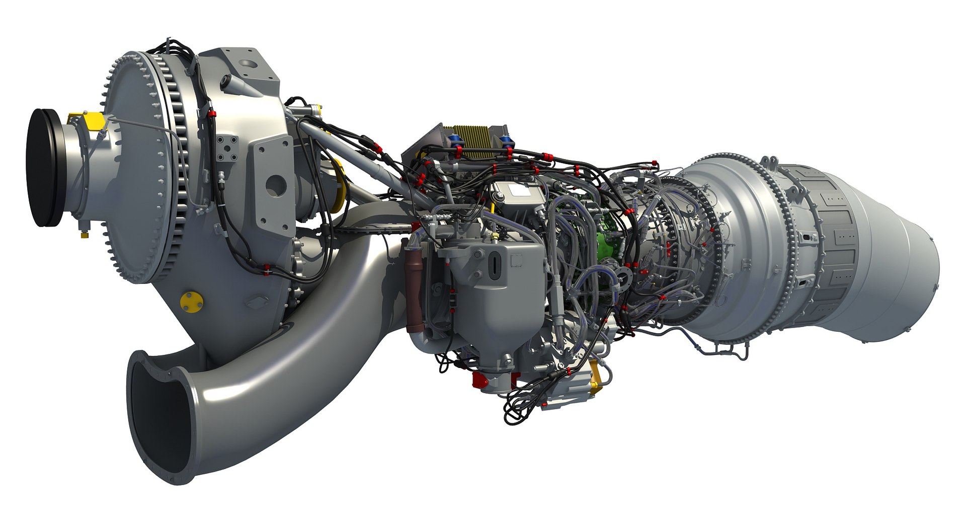 Europrop Tp400-d6 Turboprop Engine 3d Model