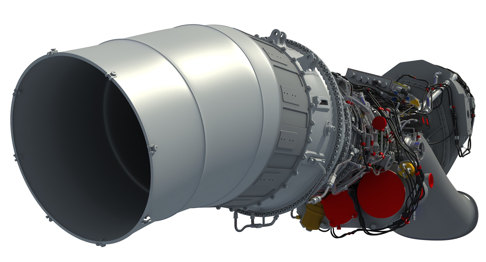europrop tp400-d6 turboprop engine 3d model
