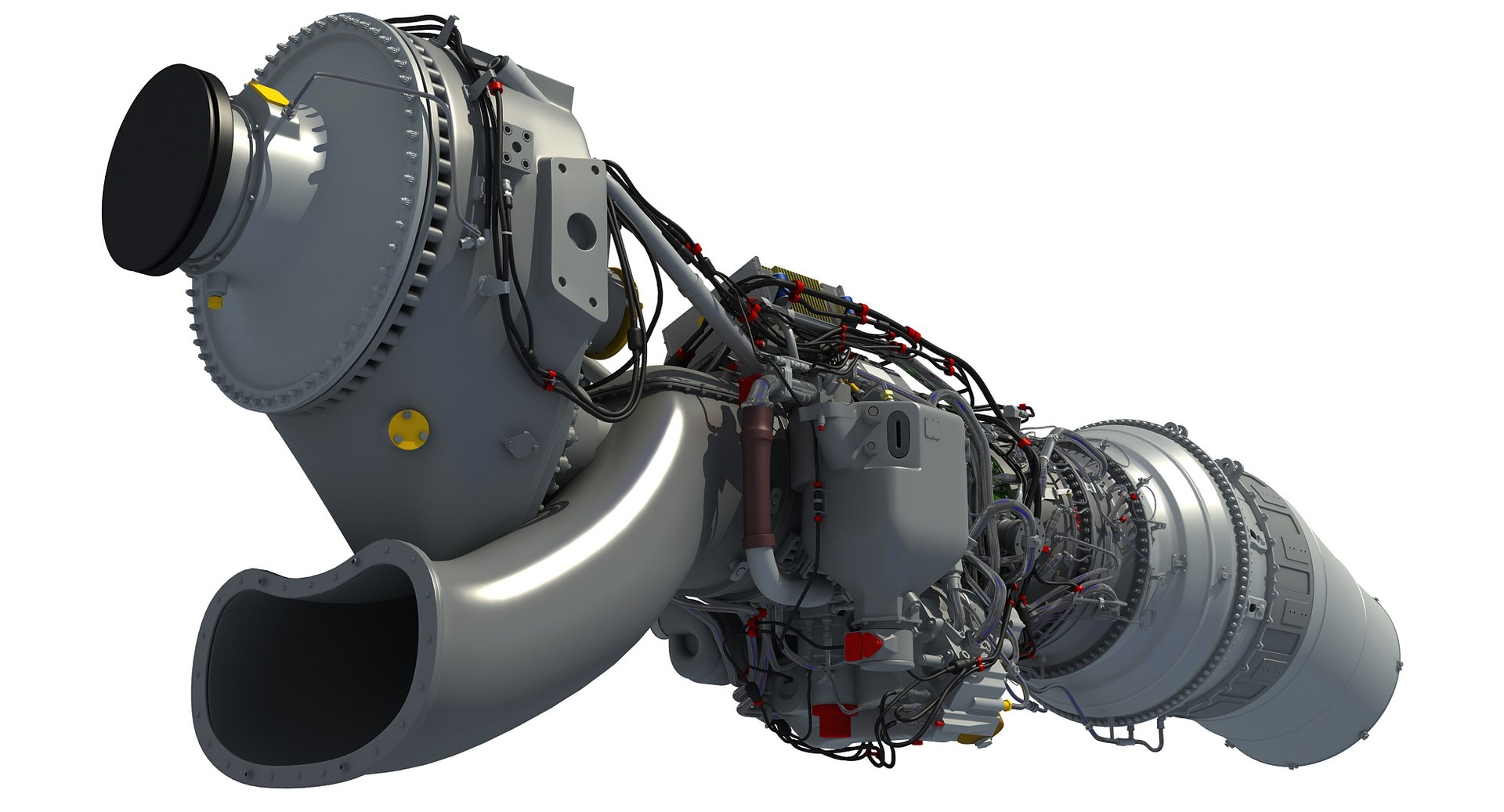 Europrop Tp400-d6 Turboprop Engine 3d Model