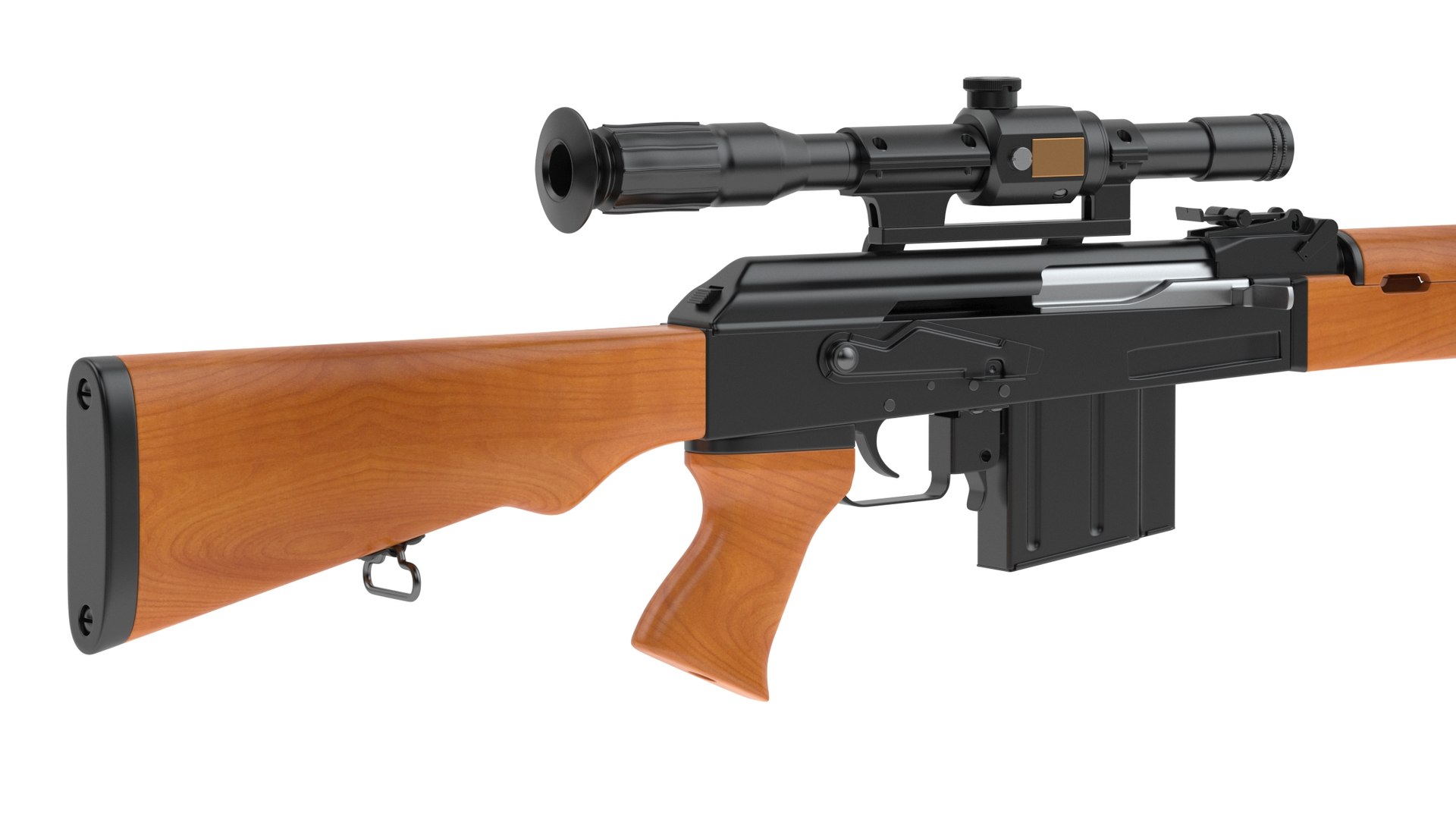 Zastava M76 model - TurboSquid 1742586