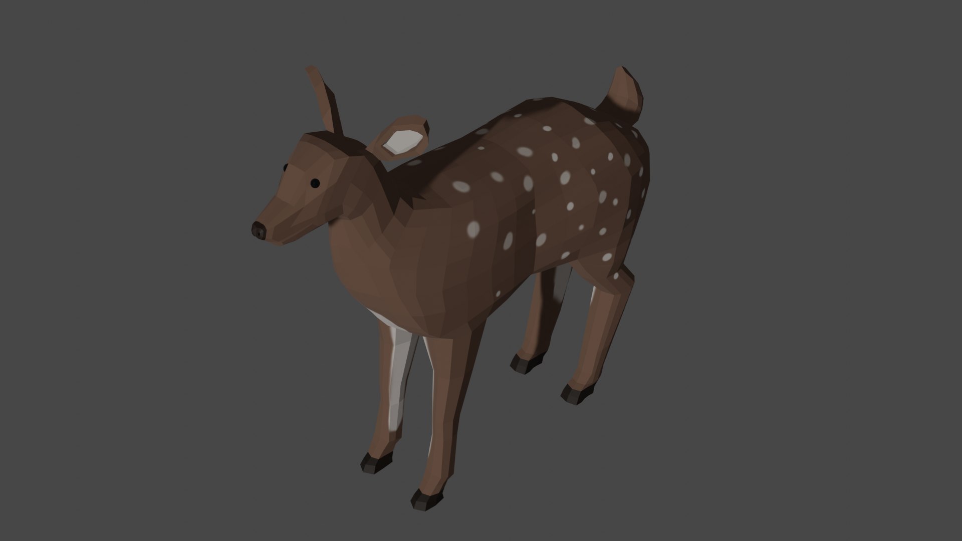 3D LowPoly Doe Model - TurboSquid 2035605