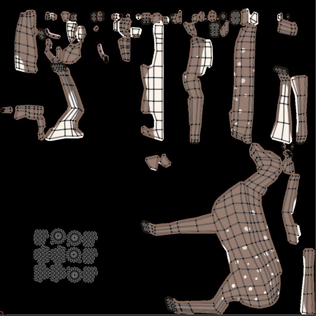 3D LowPoly Doe Model - TurboSquid 2035605