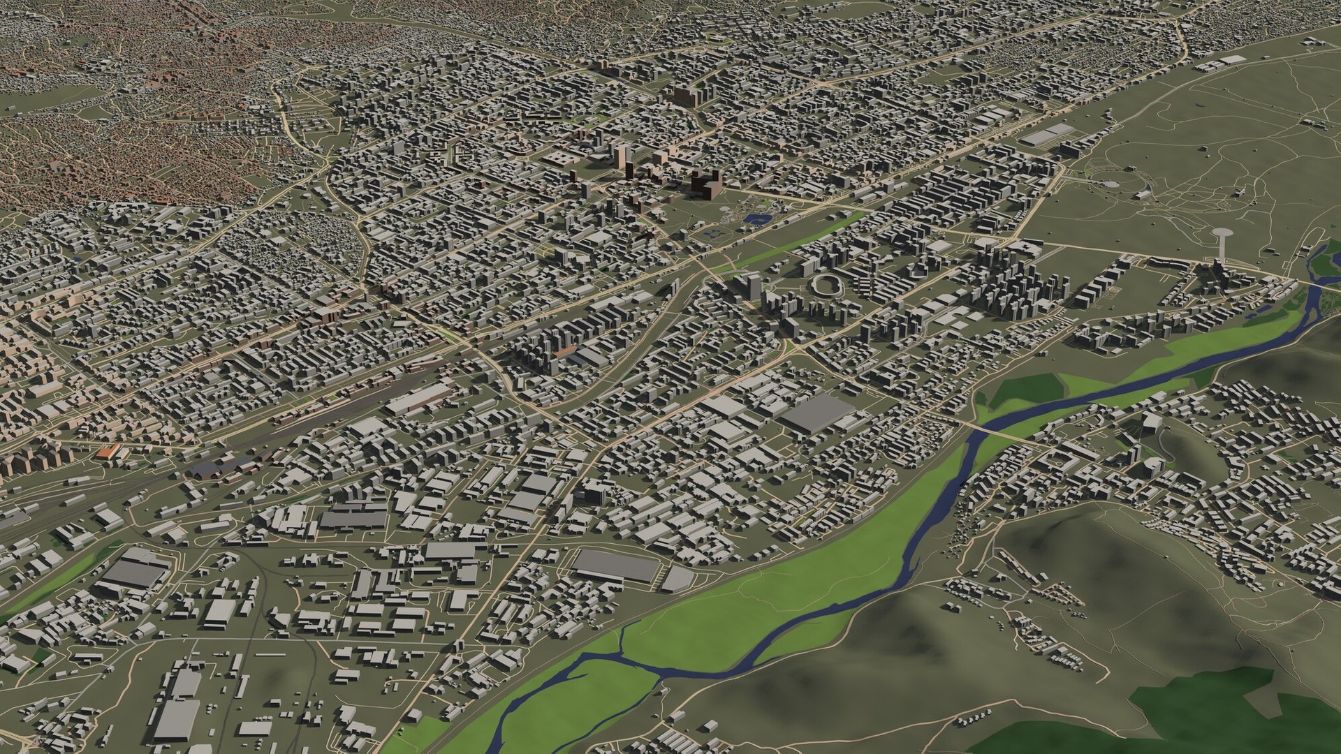 3D Ulaanbaatar Mongolia - City And Urban Model - TurboSquid 2427971
