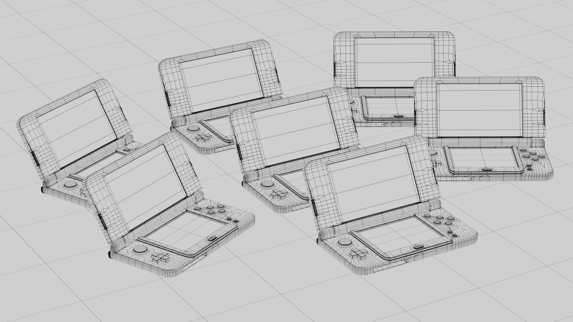 Nintendo 3Ds Colors 3D Model - TurboSquid 2314370