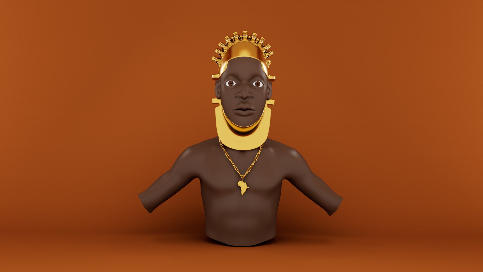 BENIN STATUE REFINE 3D model - TurboSquid 1967227