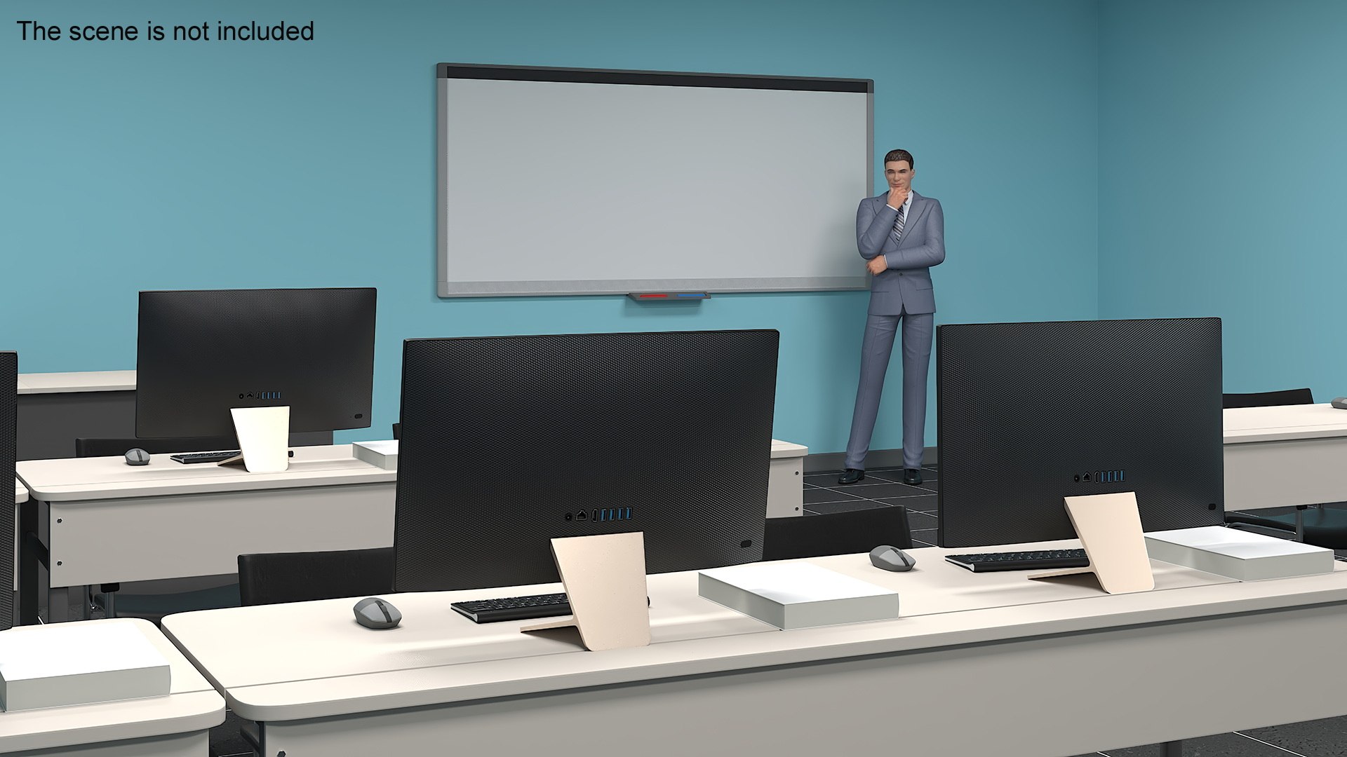 Office Whiteboard 3D Model - TurboSquid 2368975