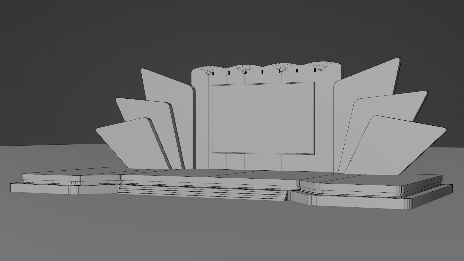 3D Entertainment Concert Or Corporate Event Stage With Light ...