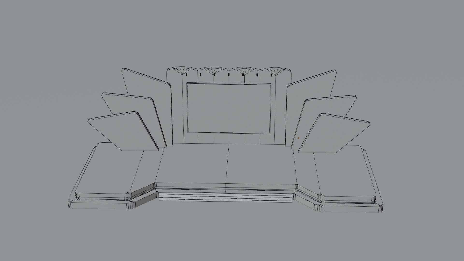 3D Entertainment Concert Or Corporate Event Stage With Light ...