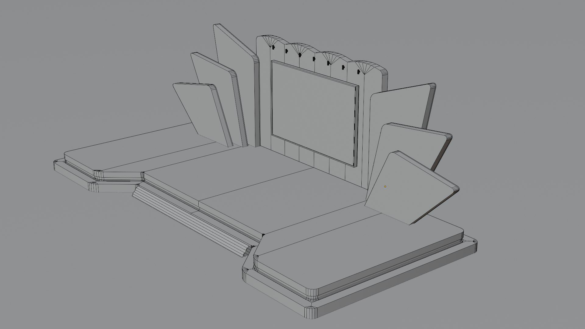 3D Entertainment Concert Or Corporate Event Stage With Light ...