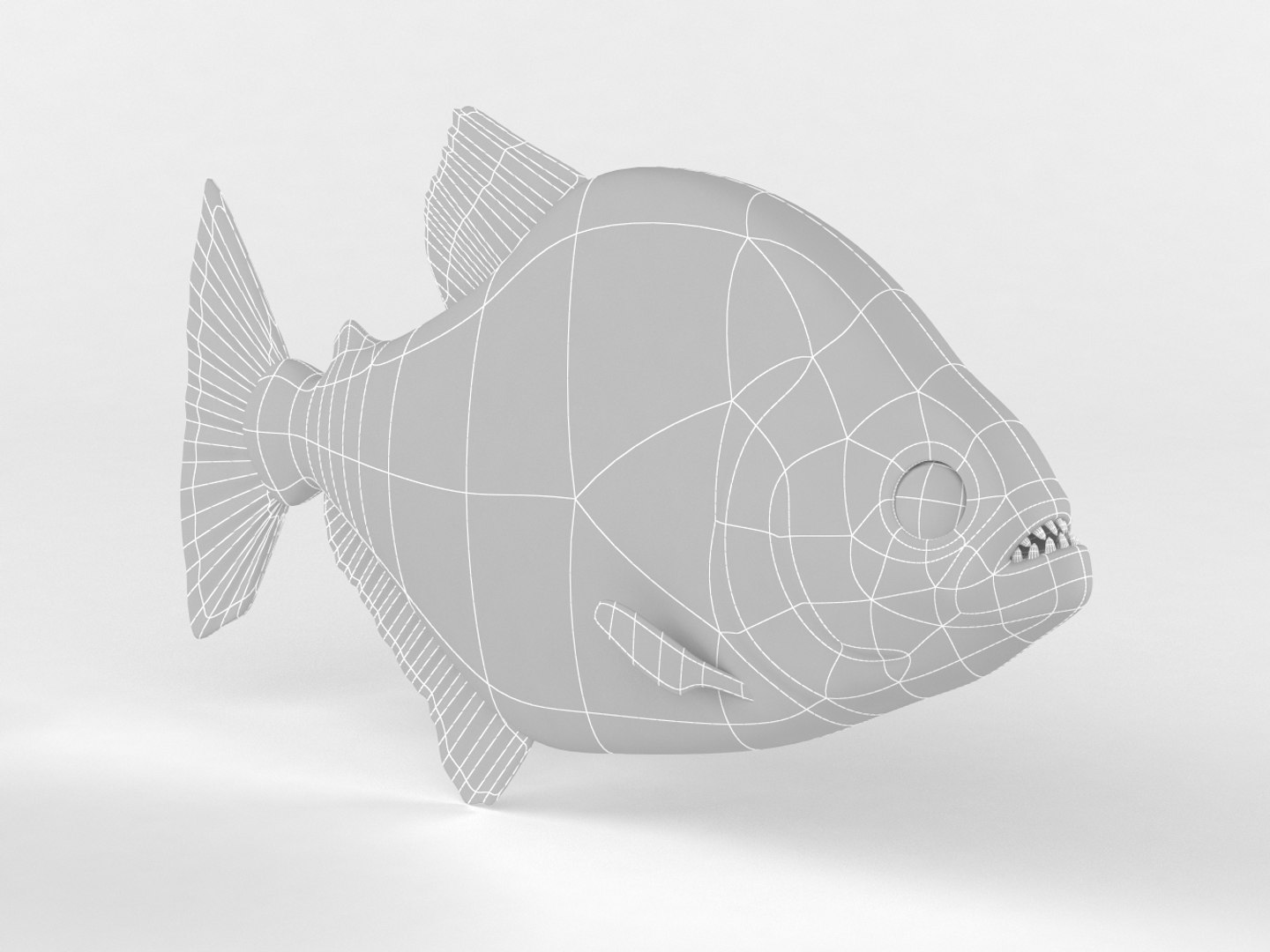 3D Piranha Modeled Model - TurboSquid 1339770