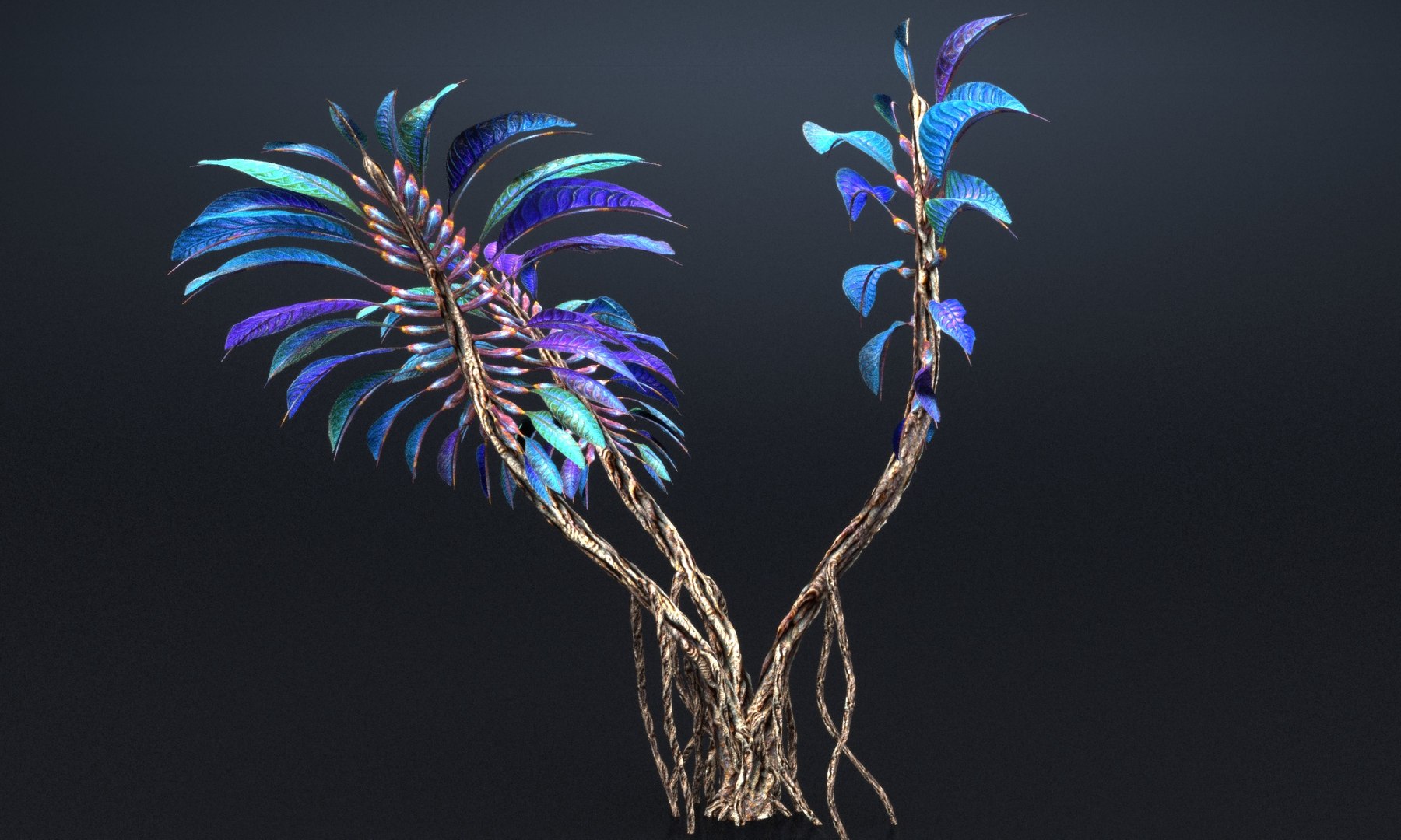 Alien Plants Animated Pack 6 2 3D model - TurboSquid 2178584