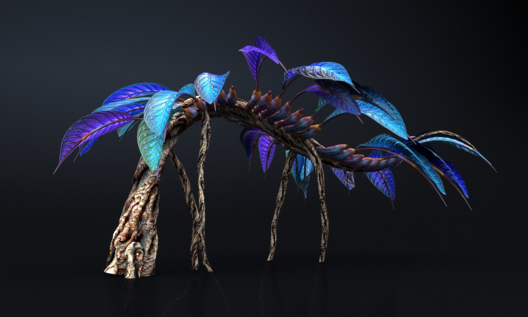 Alien Plants Animated Pack 6 2 3D model - TurboSquid 2178584