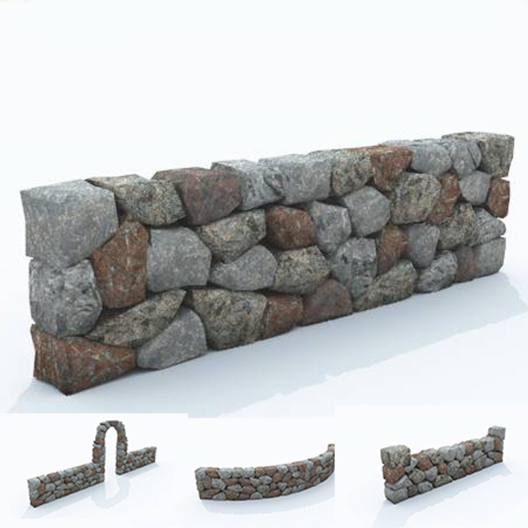 3D Model Stone Wall - TurboSquid 1173873