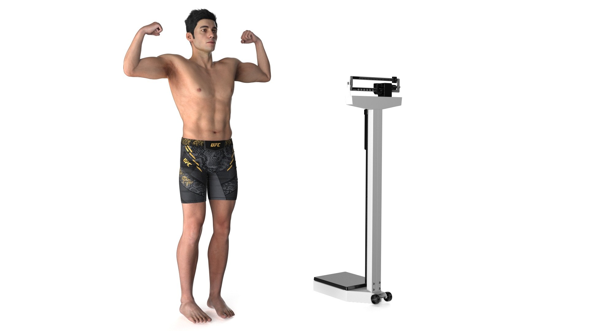 3D UFC MMA Fighter On Scale Fur - TurboSquid 2333984