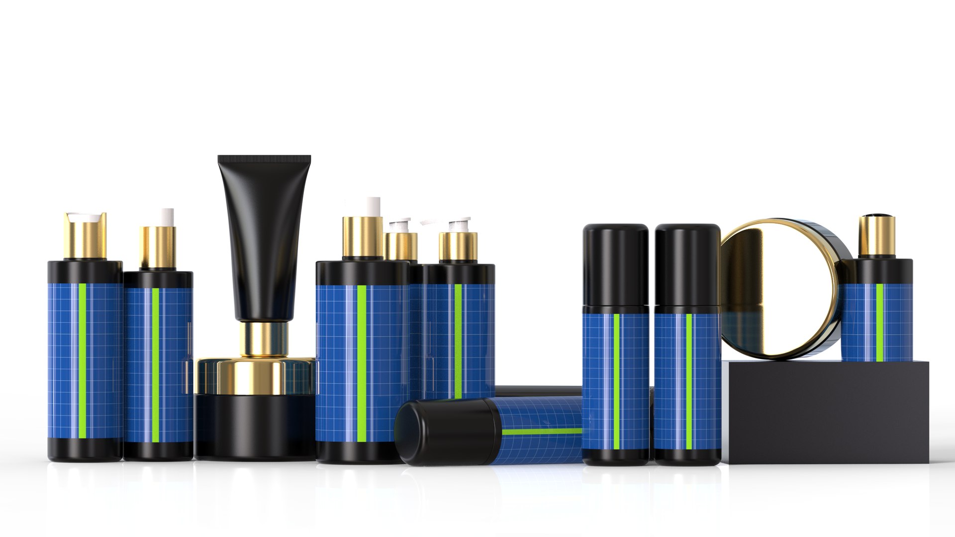 Cosmetic Containers 3d Models And Mockup Collection 04 3D - TurboSquid ...