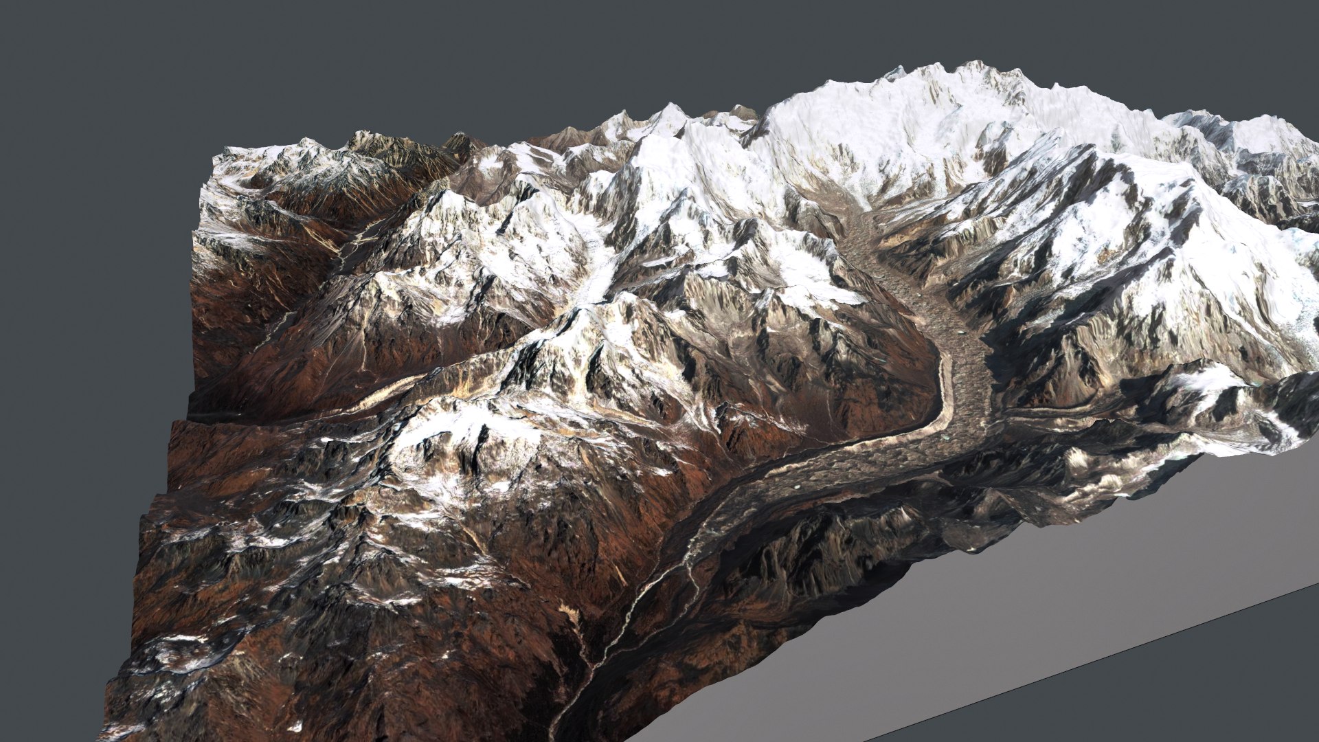 Mountain Landscape Tibet Autonomous Region 3D Model - TurboSquid 1790753