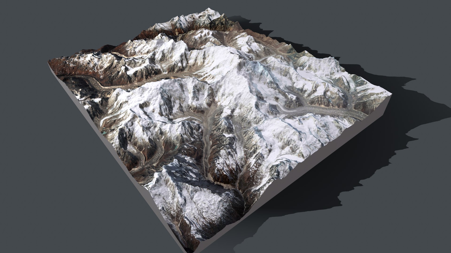 Mountain Landscape Tibet Autonomous Region 3D Model - TurboSquid 1790753