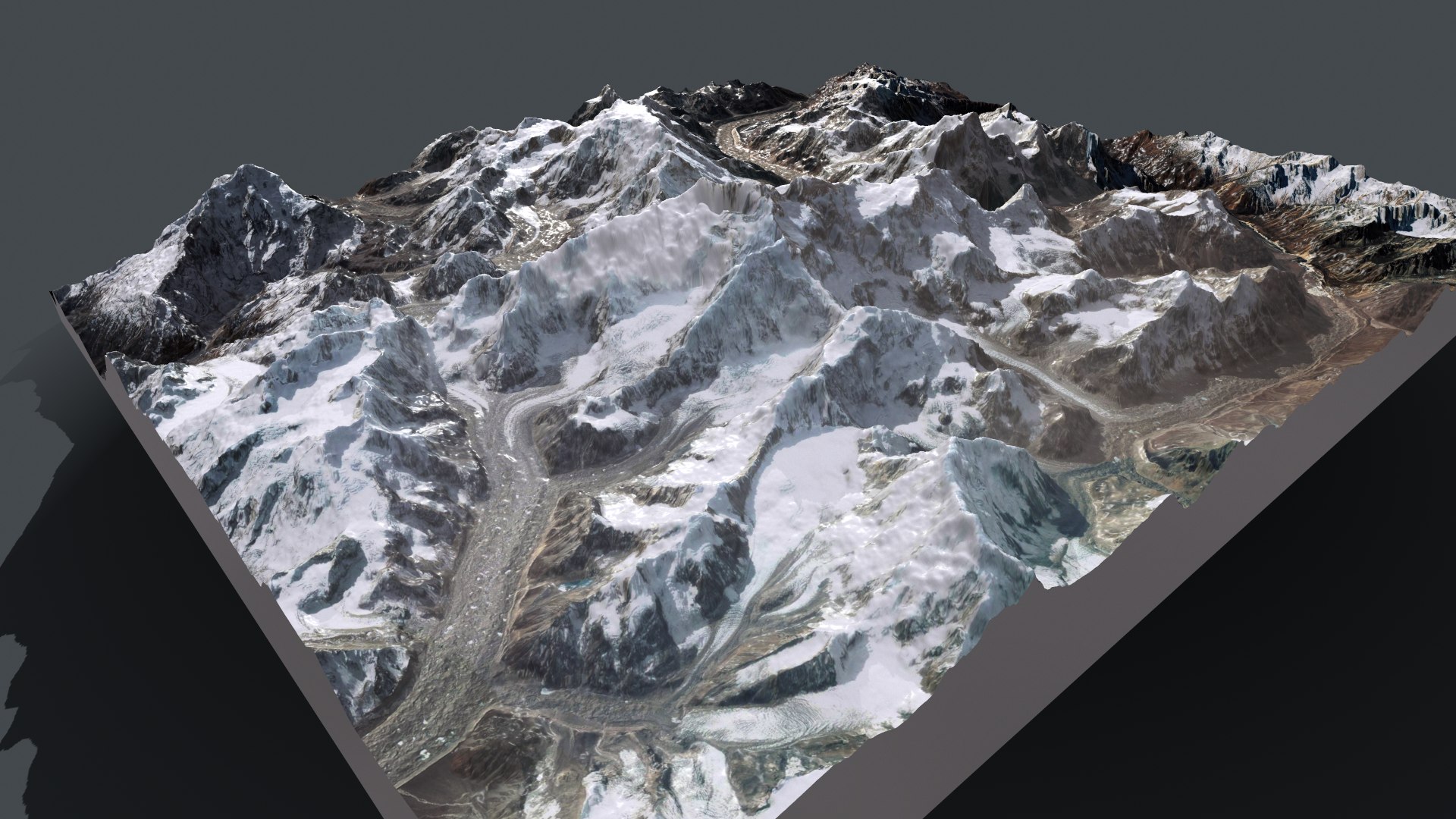 Mountain Landscape Tibet Autonomous Region 3D Model - TurboSquid 1790753