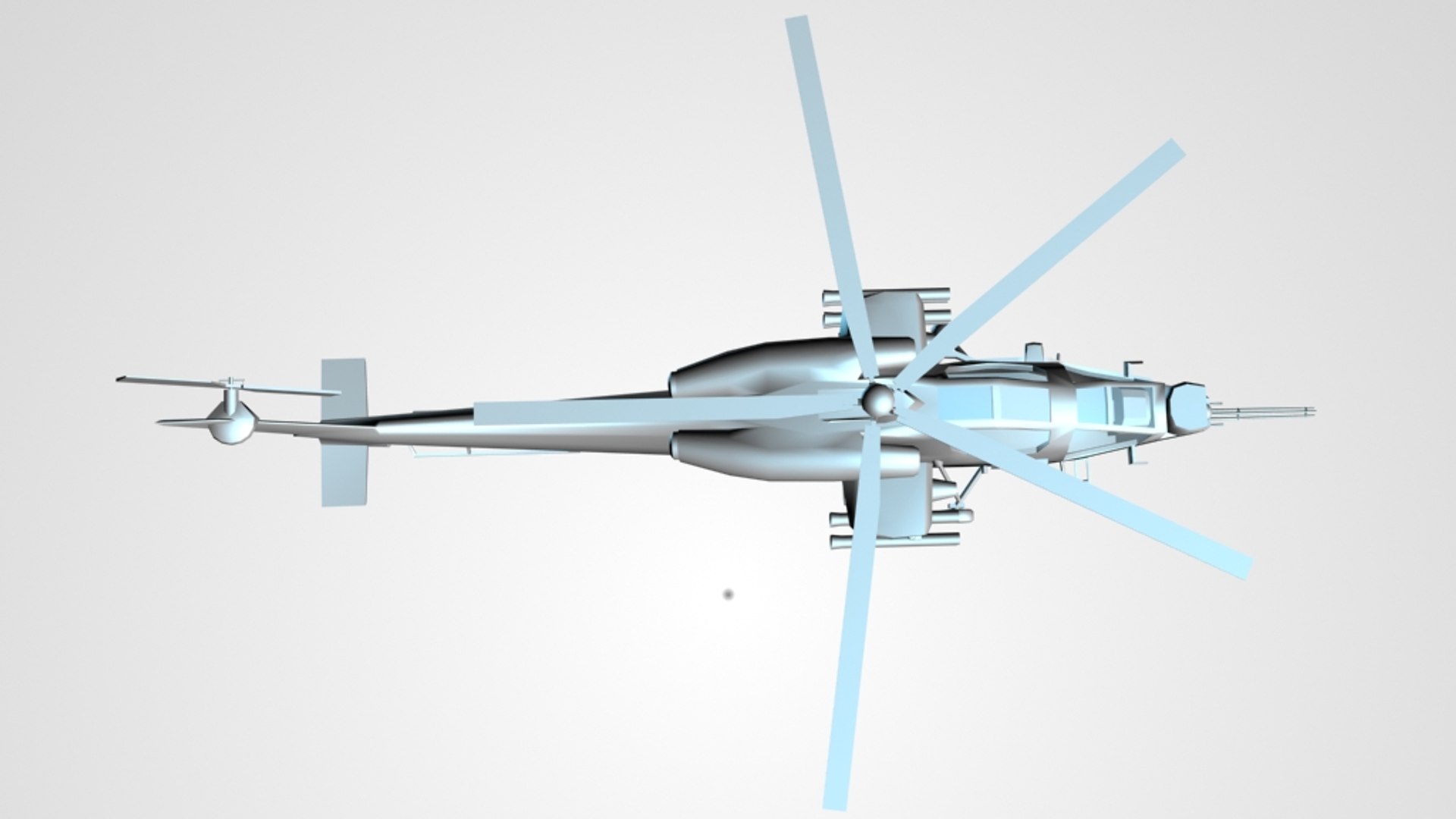 free helicopter military 3d model