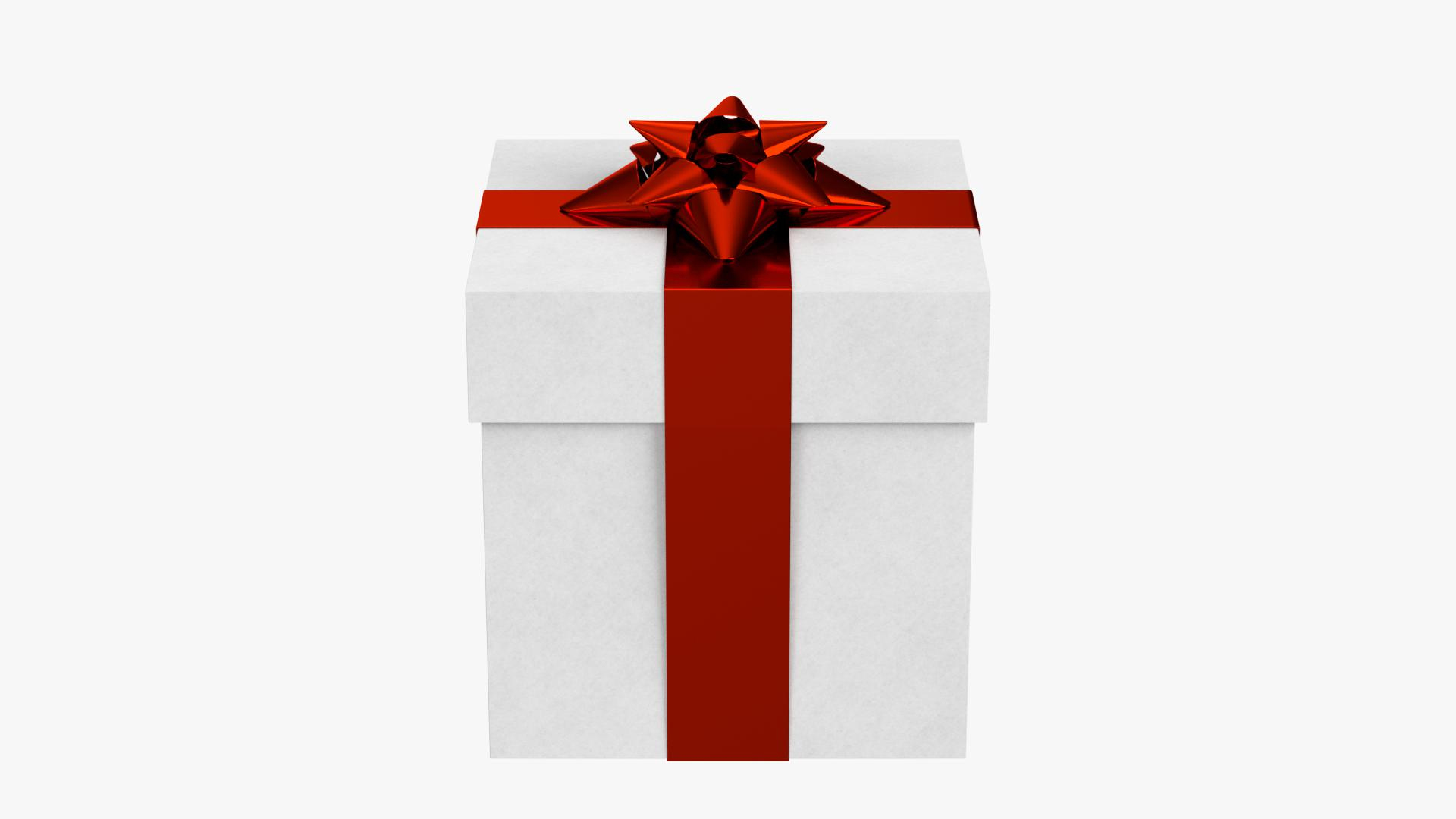 3D Model Gift Box Star Ribbon Bow - TurboSquid 1237311