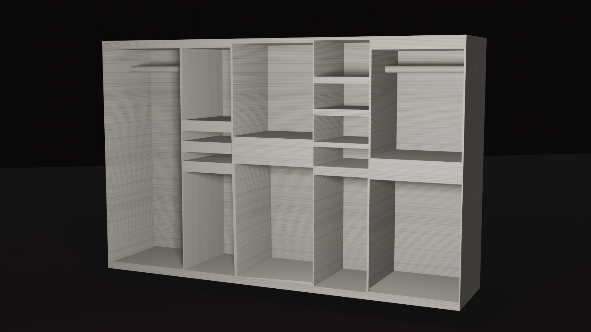 Multi-Layered-Level Cupboard Almari Pelbagai Guna 3D - TurboSquid 1942511