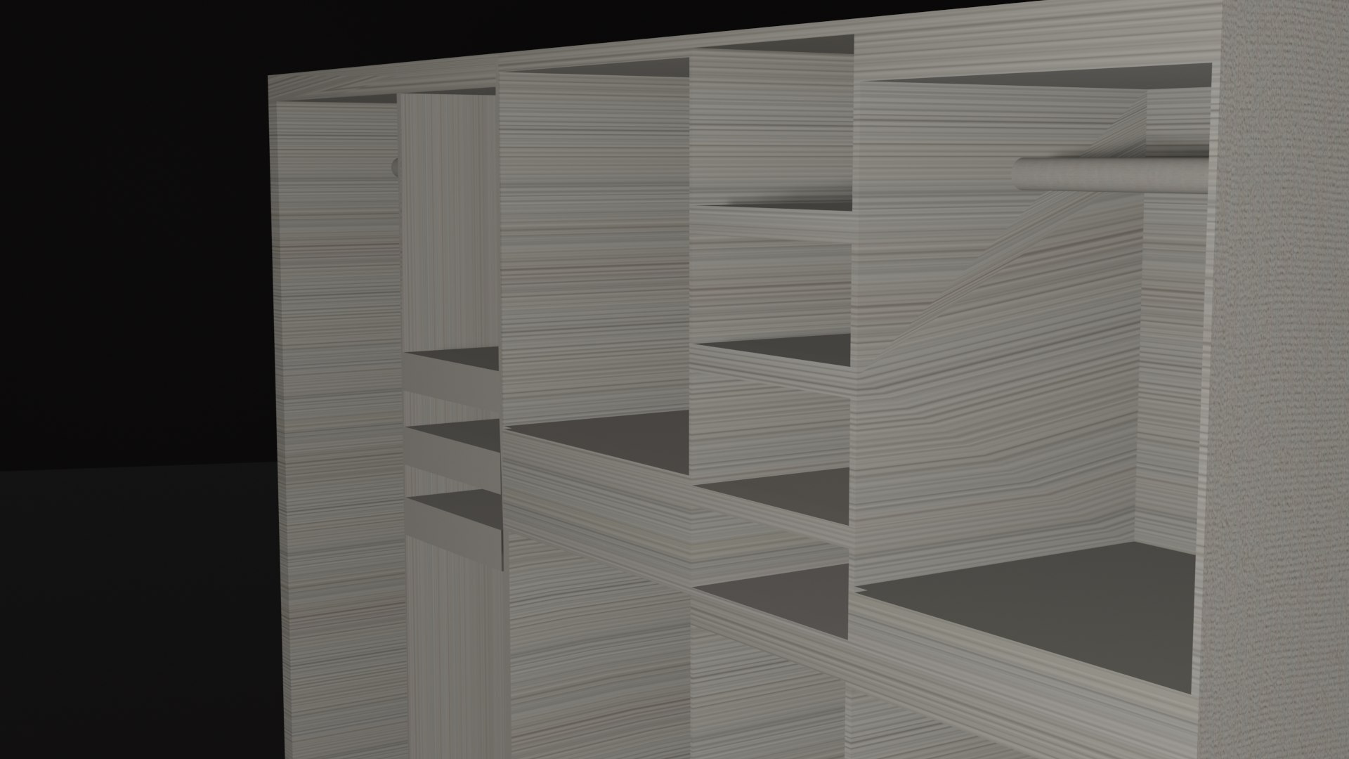 Multi-Layered-Level Cupboard Almari Pelbagai Guna 3D - TurboSquid 1942511