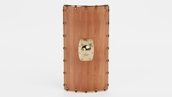 modelo 3d Escudo de madera - TurboSquid 1881296