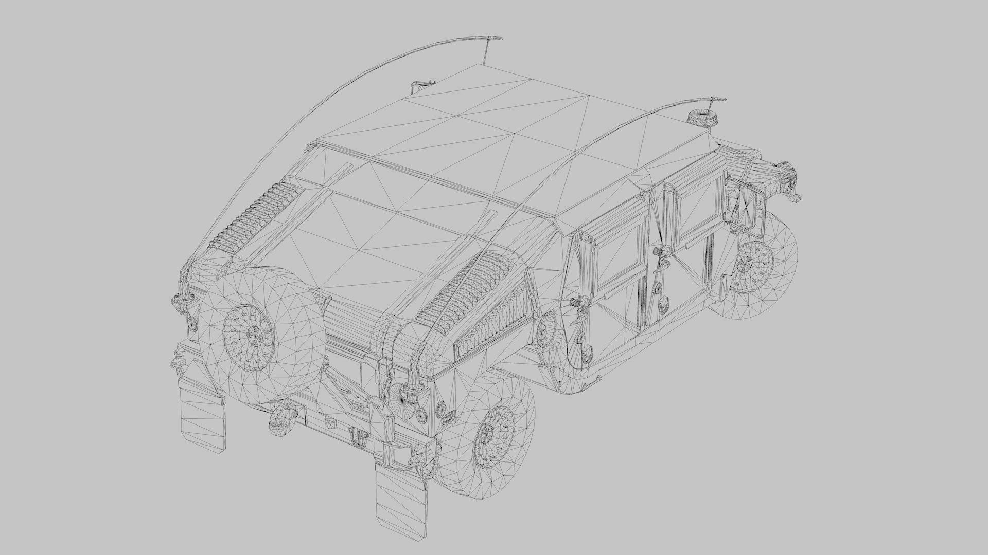 3D SUV Humvee Military Model - TurboSquid 1831063