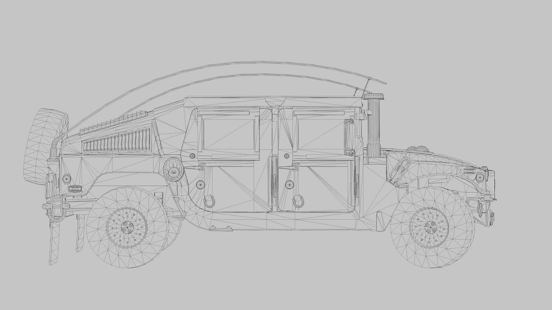 3D SUV Humvee Military Model - TurboSquid 1831063