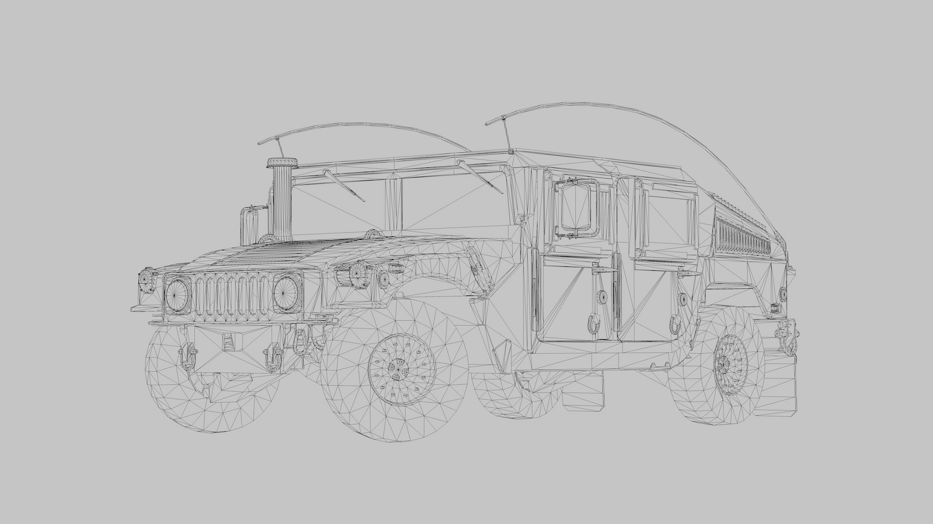 3D SUV Humvee Military Model - TurboSquid 1831063