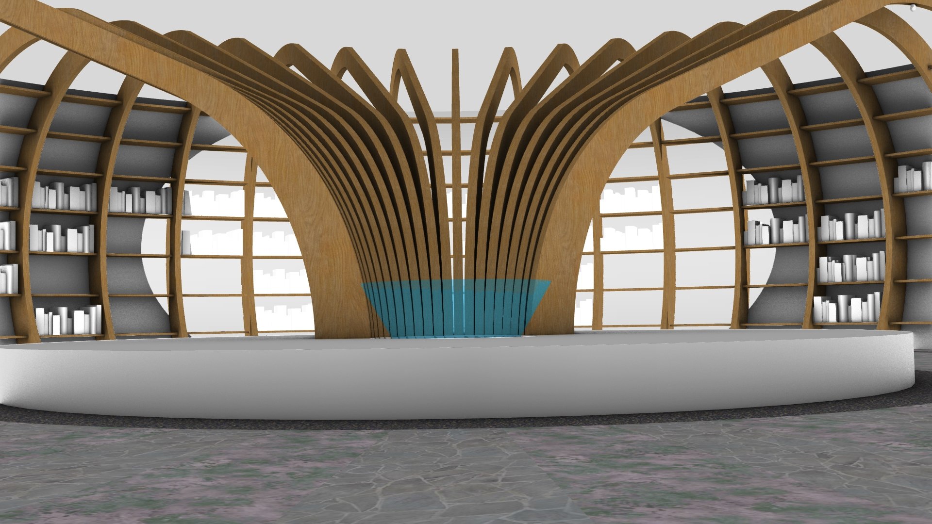 Library Outdoor 3D Model - TurboSquid 2045639