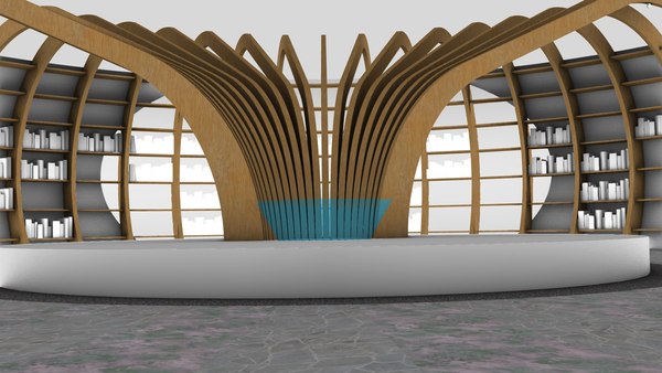 modelo 3d biblioteca al aire libre - TurboSquid 2045639