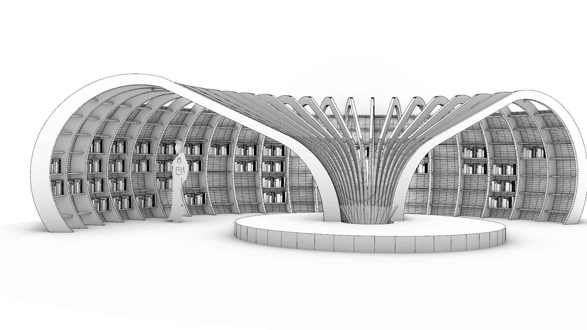 Library Outdoor 3D Model - TurboSquid 2045639