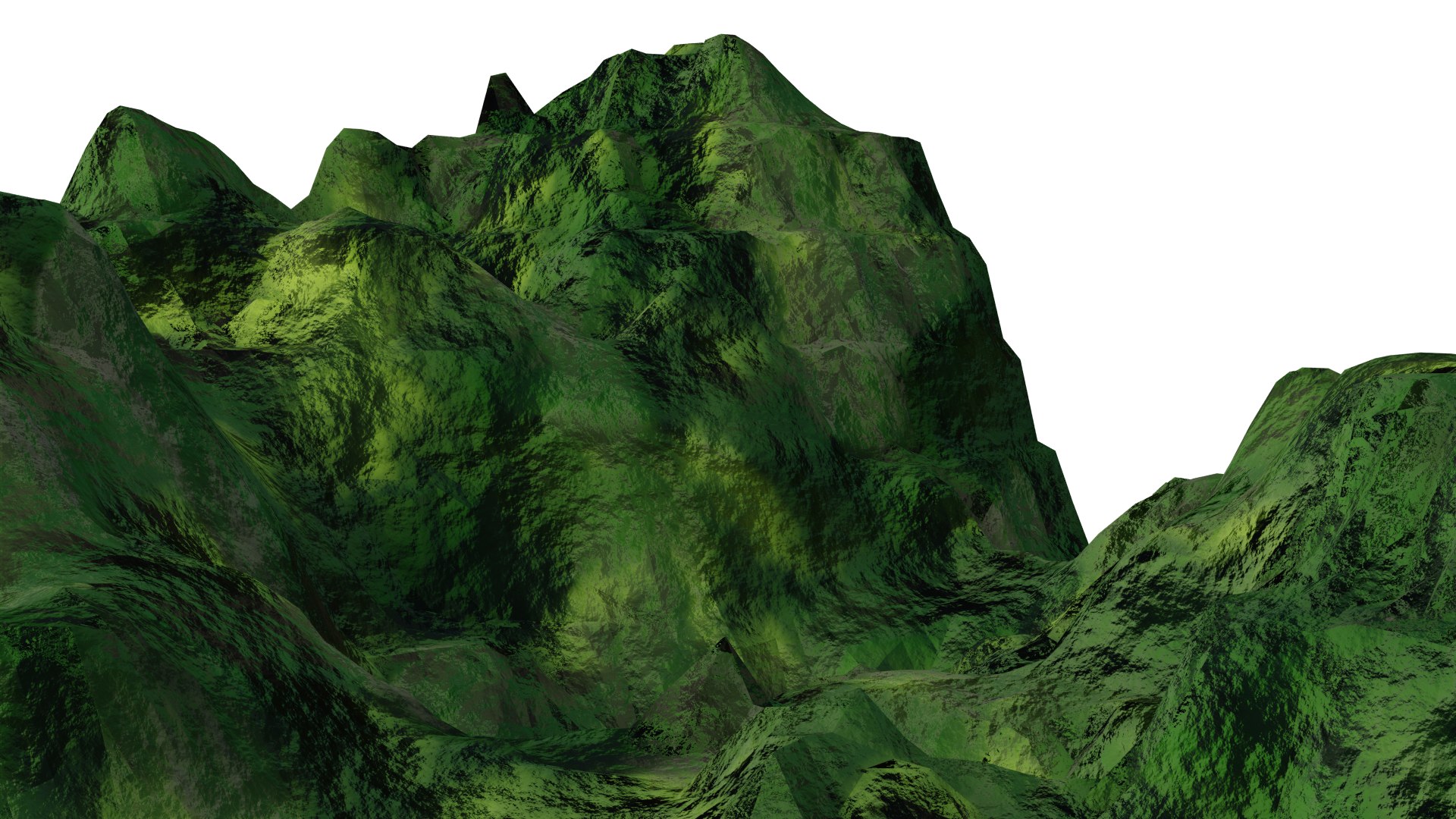 3D Green Landscape - TurboSquid 1929654