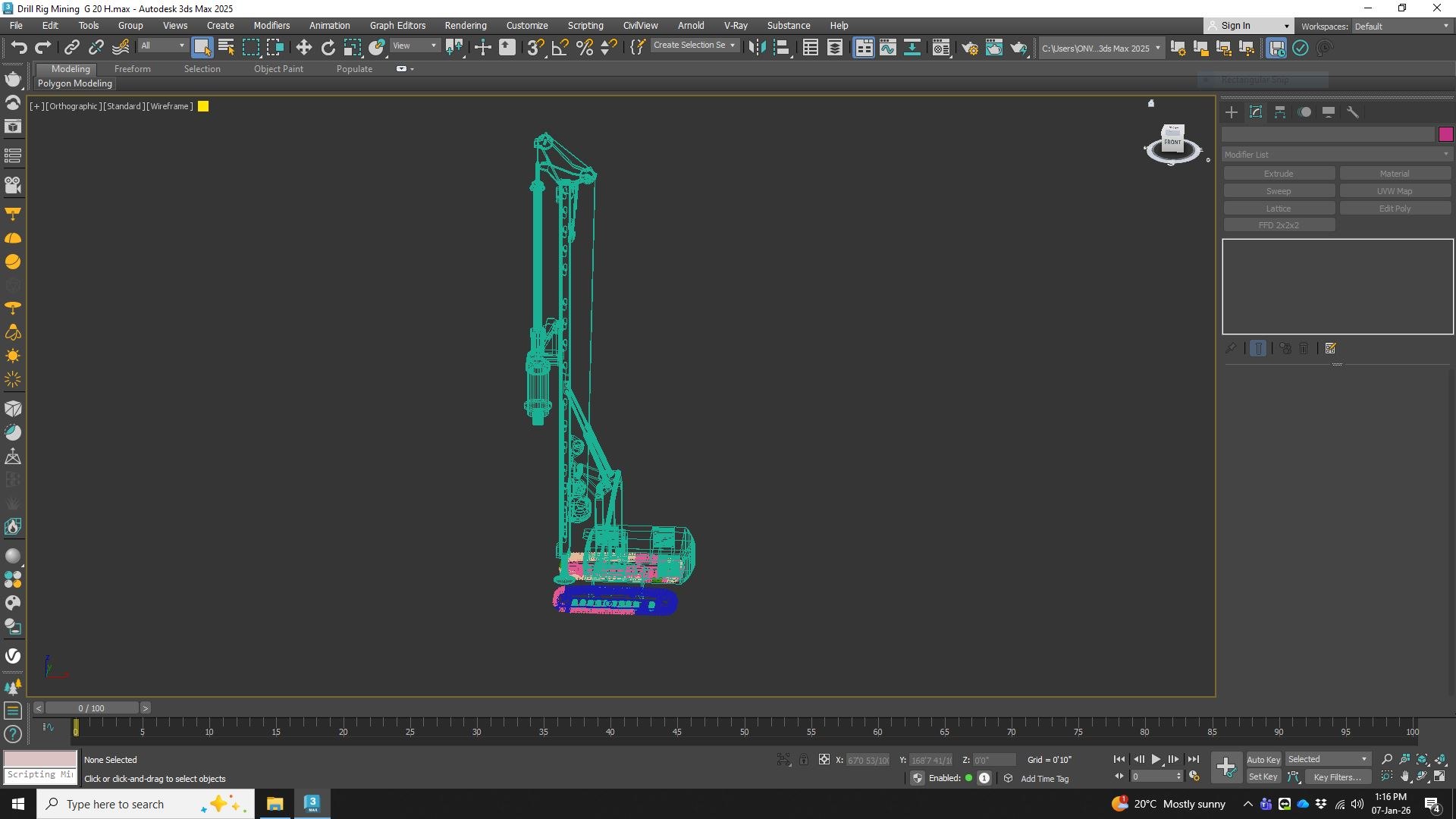 3D Drill Rig Mining G 20 H Model - TurboSquid 2512800