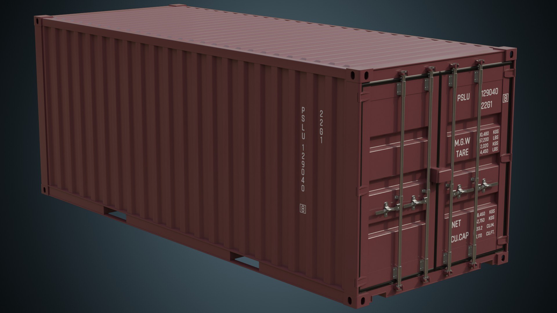 3D Cargo Container 4A - TurboSquid 1736514