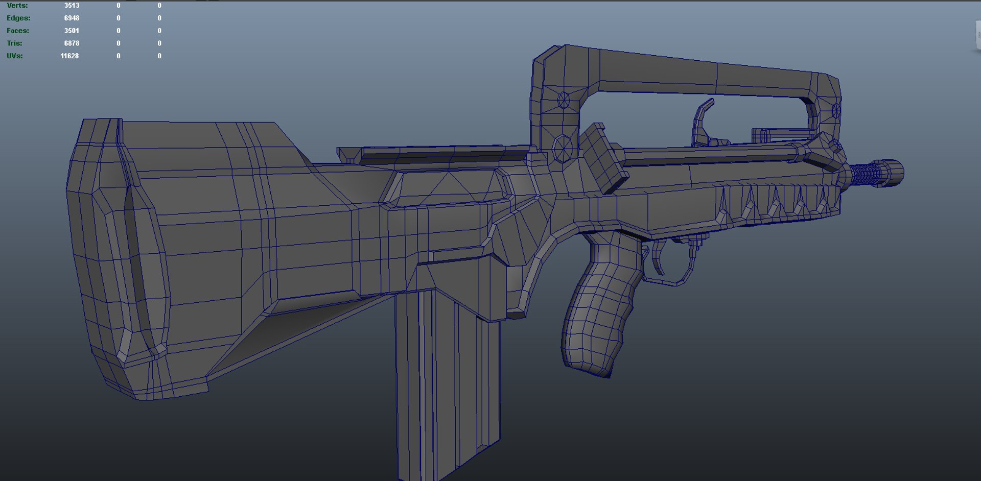 3d Famas Firearm Weapon Model