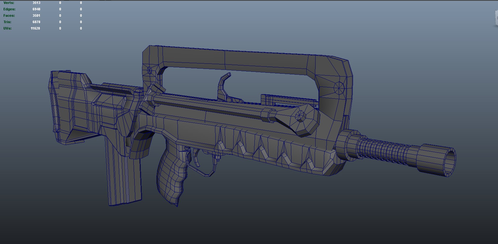 3d Famas Firearm Weapon Model