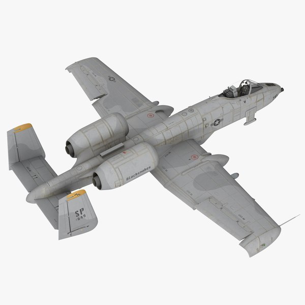 attack aircraft a-10 thunderbolt 3d model