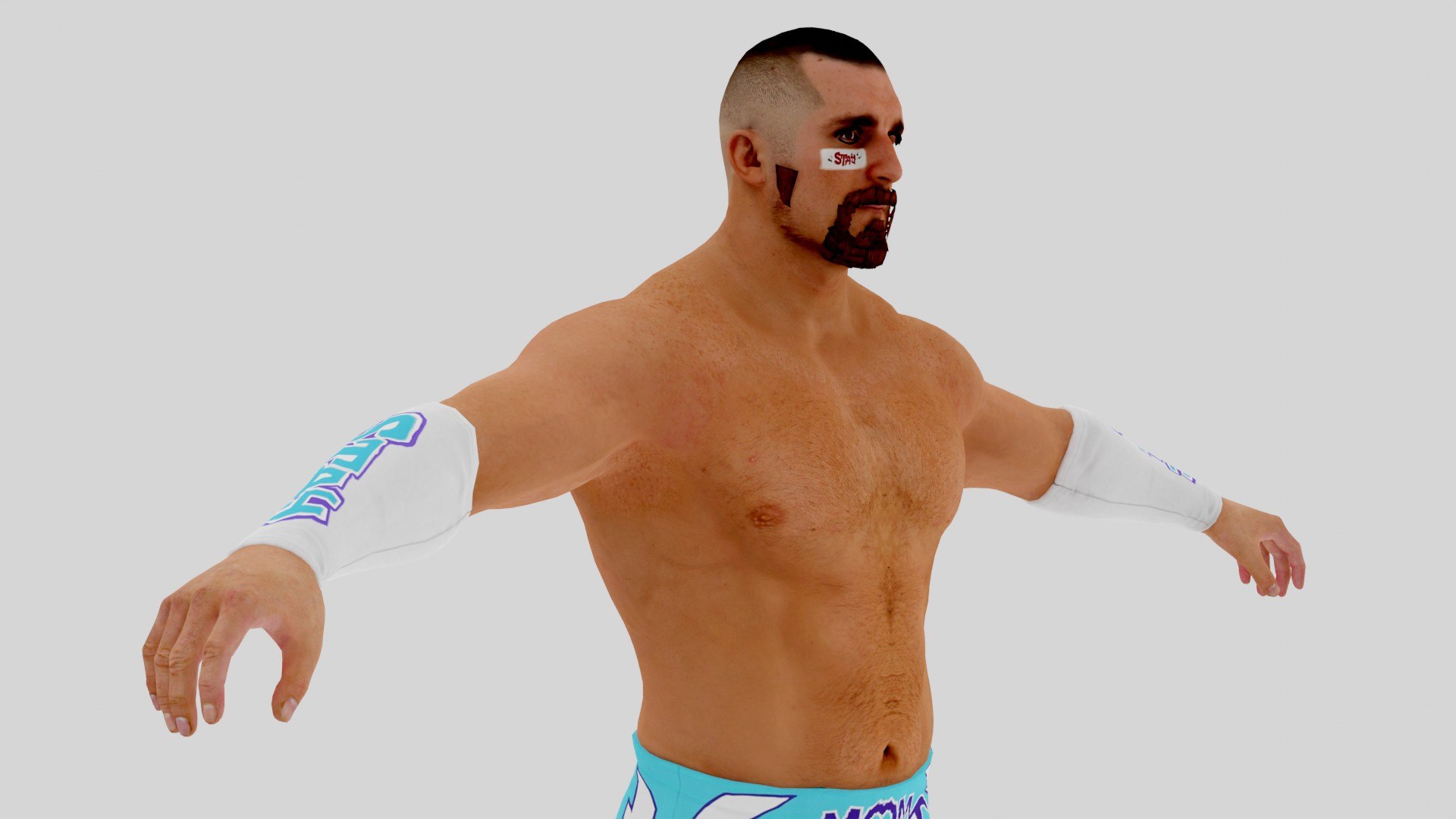 3D Mojo Rawley WWE Champion - TurboSquid 2115608