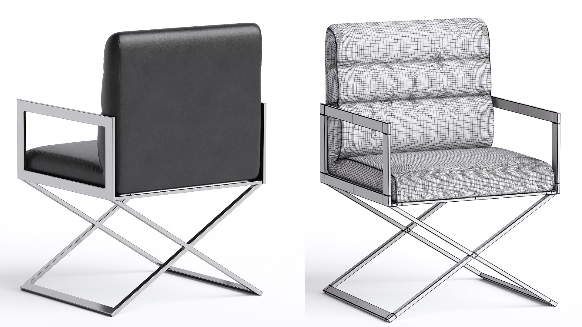 3D Model Modrest Capra Modern Leatherette Dining Chair - TurboSquid 2203170