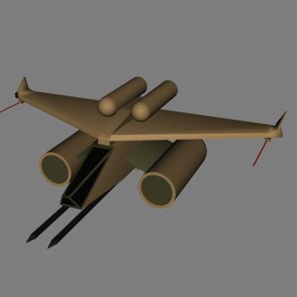 3d model space jet