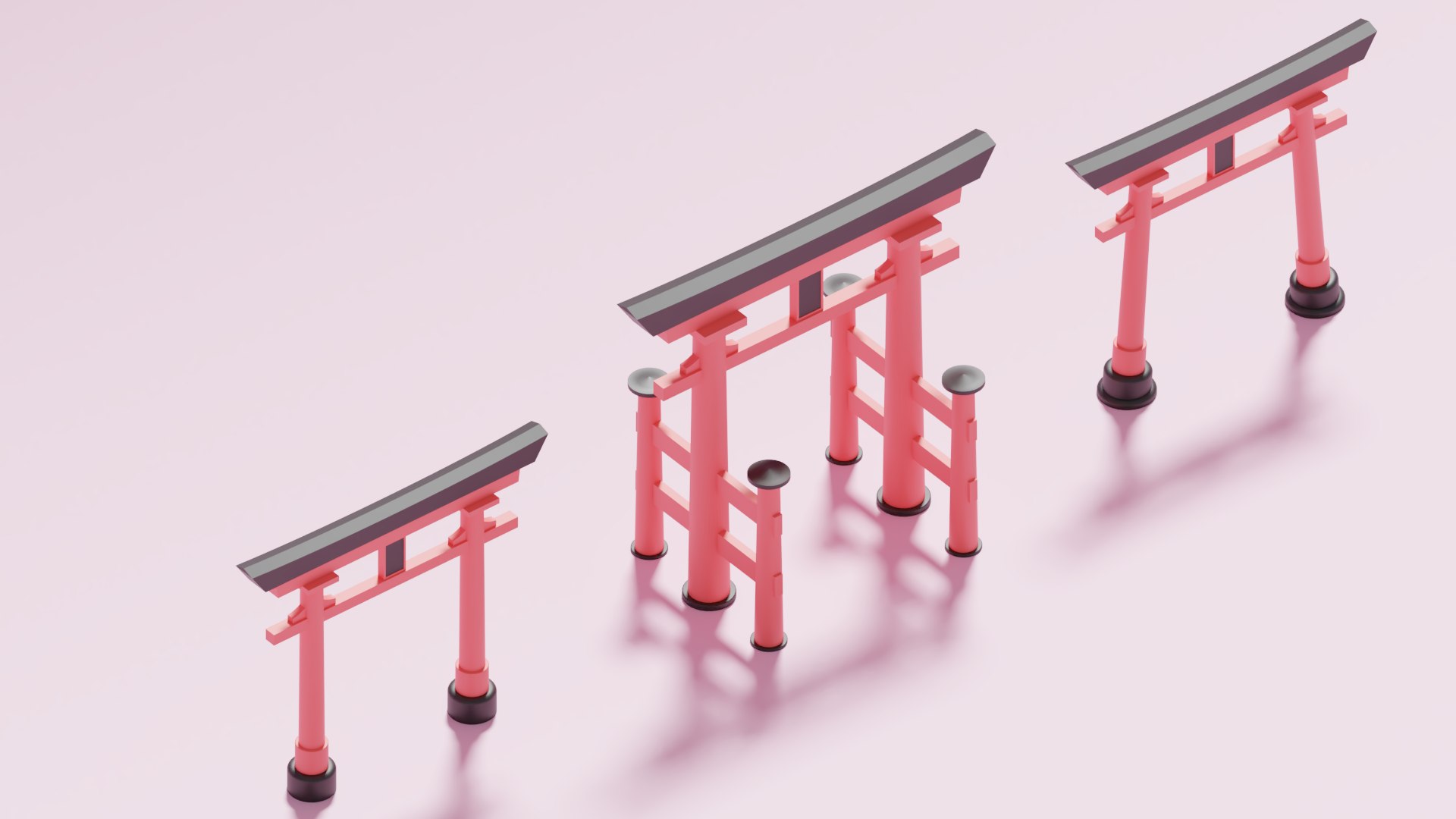 Japanese Torii Gate Model - TurboSquid 1696365
